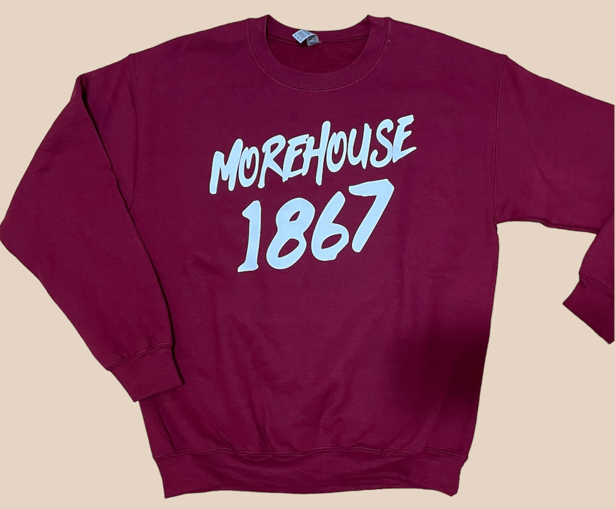 MOREHOUSE 1867 CREWNECK – HBCU Slide Company